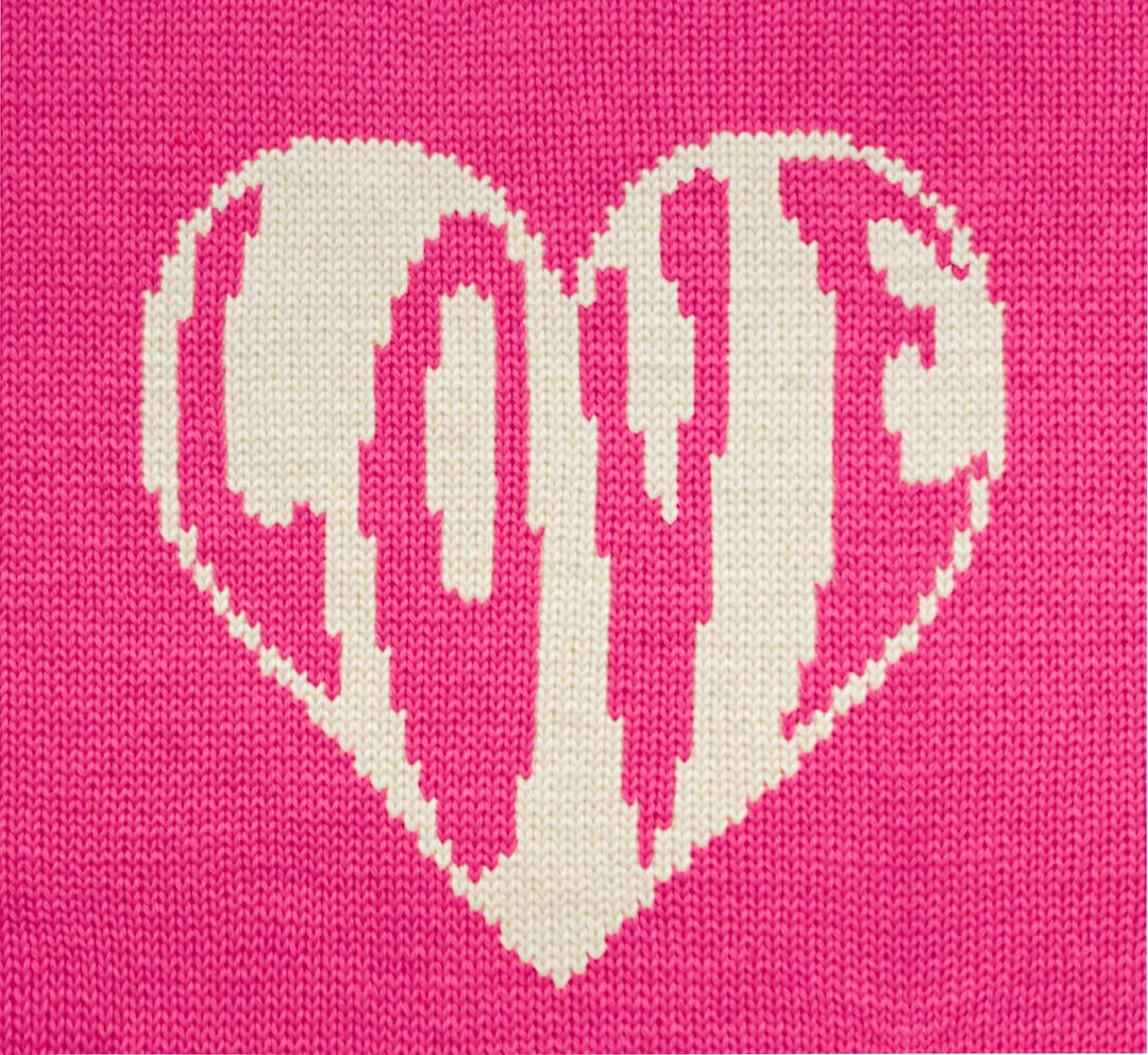 Heart With Love Knitting Chart PDF Digital Download Pattern - Diagram ...