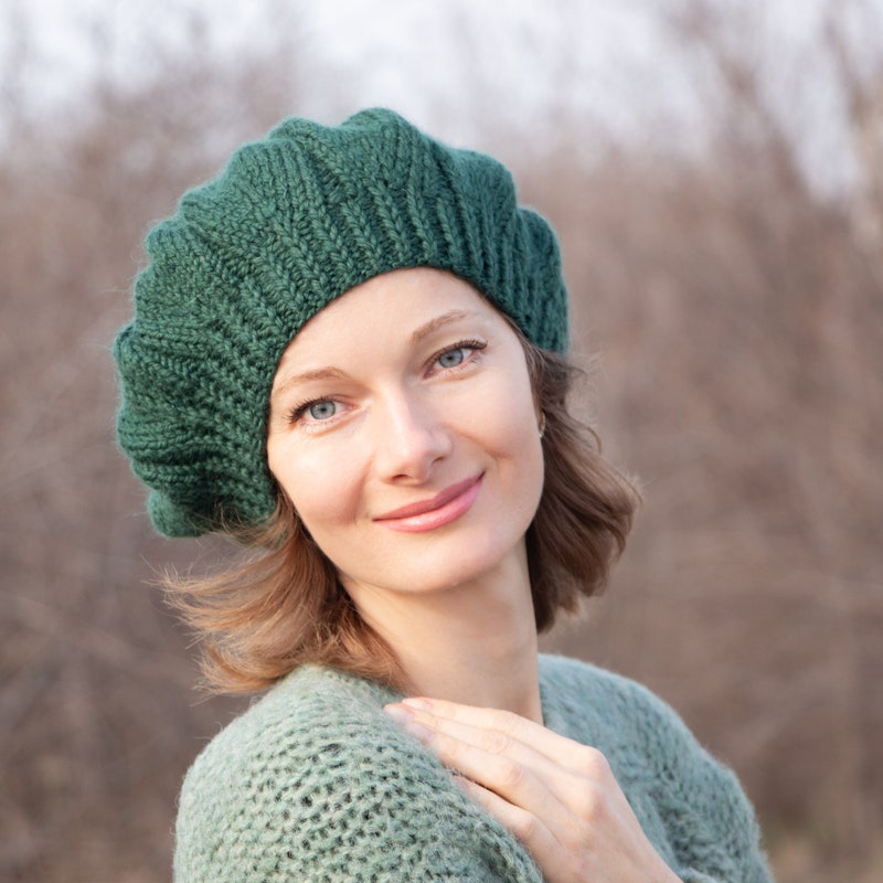 Knitted Tam Hat - Etsy