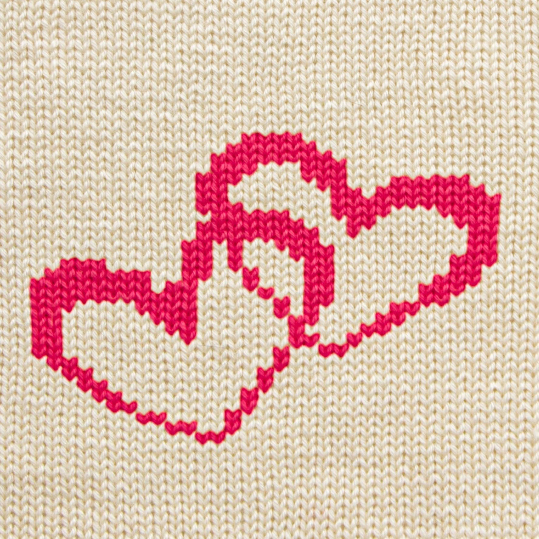 2 Hearts Knitting Chart - Instant PDF Download - Love Theme Knit ...