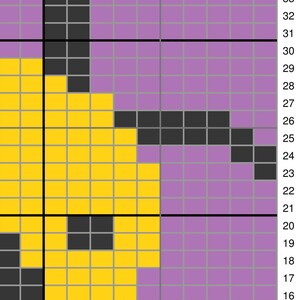 Busy Bee Knitting Chart – PDF Pattern for Machine & Hand Knitting, Intarsia, Fair Isle ...