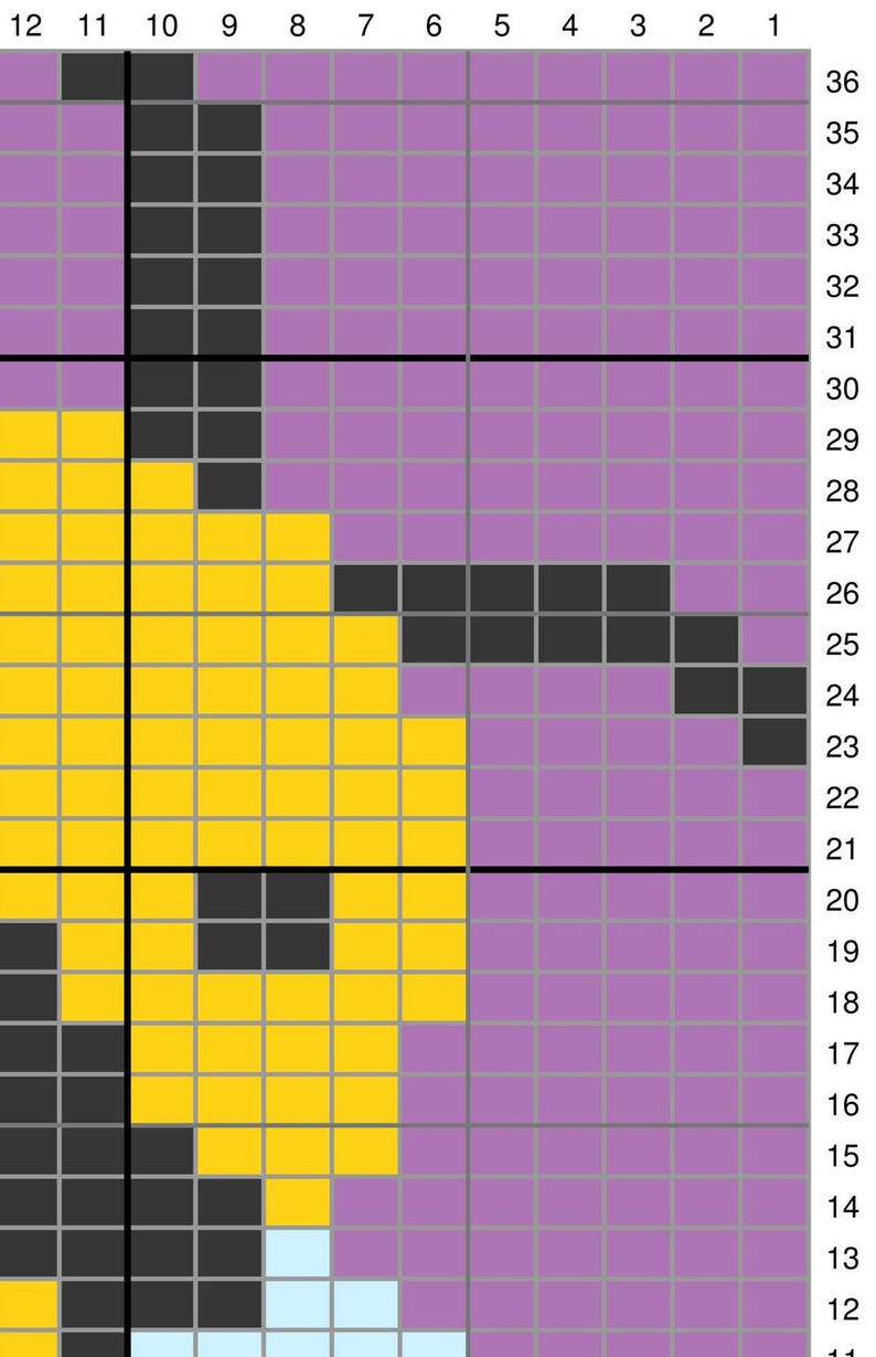 Busy Bee Knitting Chart – PDF Pattern for Machine & Hand Knitting ...