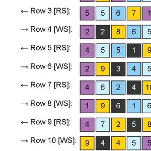 Busy Bee Knitting Chart – PDF Pattern for Machine & Hand Knitting, Intarsia, Fair Isle ...
