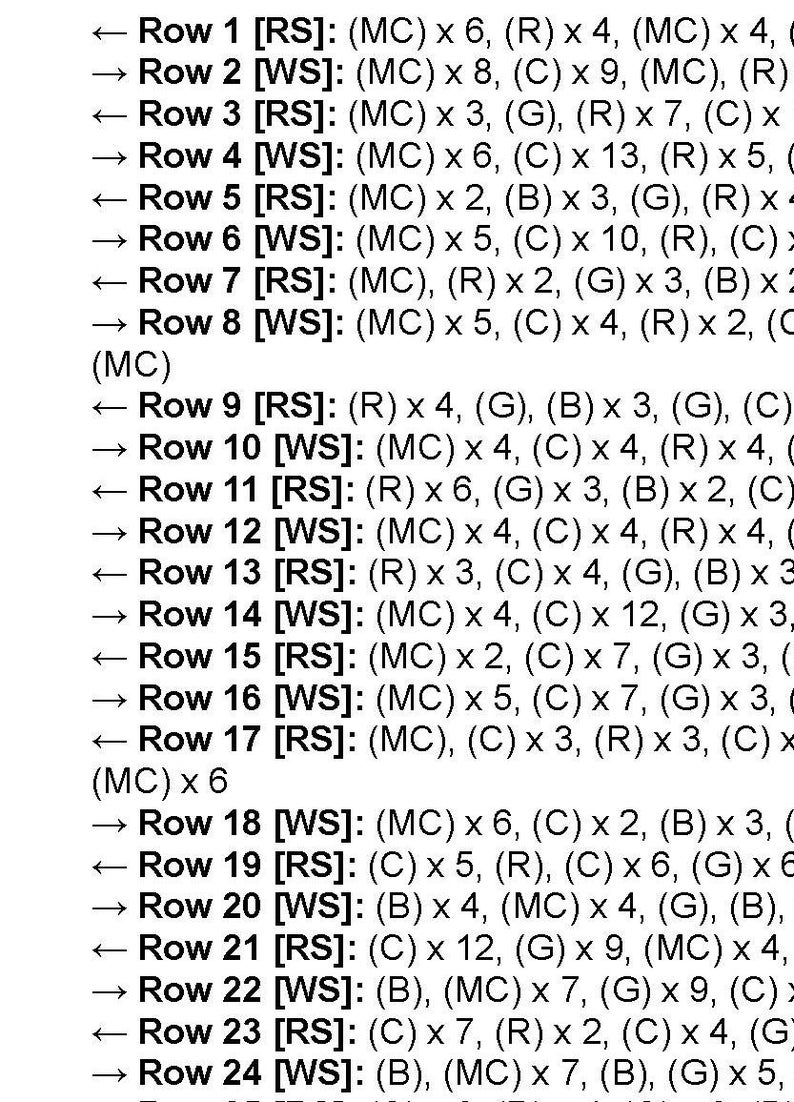 Cute Cartoon Butterfly Knitting Chart – PDF Pattern for Machine & Hand ...