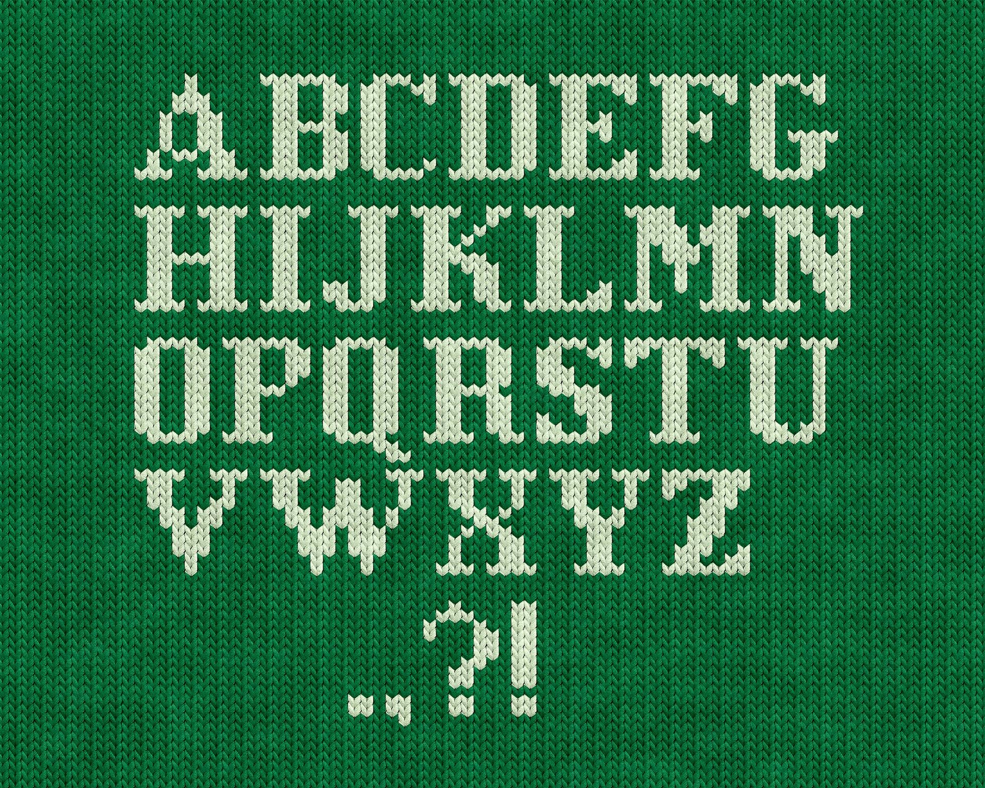 Alphabet Knitting Chart | Easy Beginner Intarsia PDF Instant Download ...