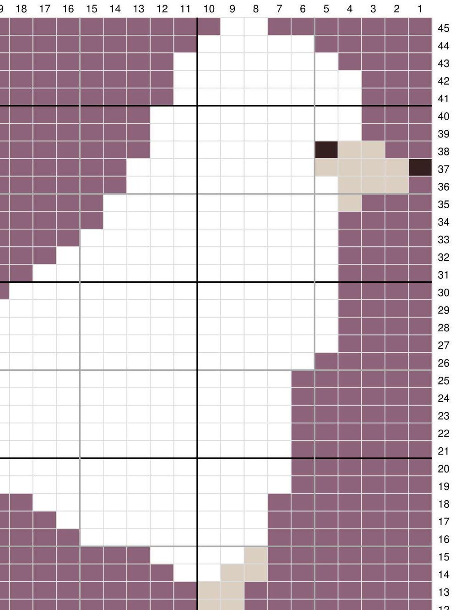 Poodle Knitting Chart | Easy Beginner Intarsia PDF Instant Download ...