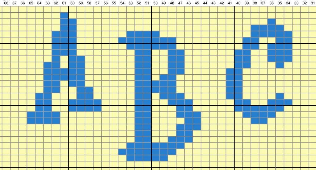 Alphabet With Heart Knitting Chart – PDF Pattern for Machine & Hand ...