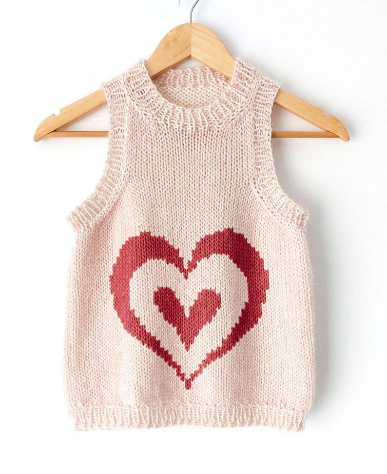 Red Heart Chart - PDF Knitting Pattern - Intarsia Diagram - Love ...
