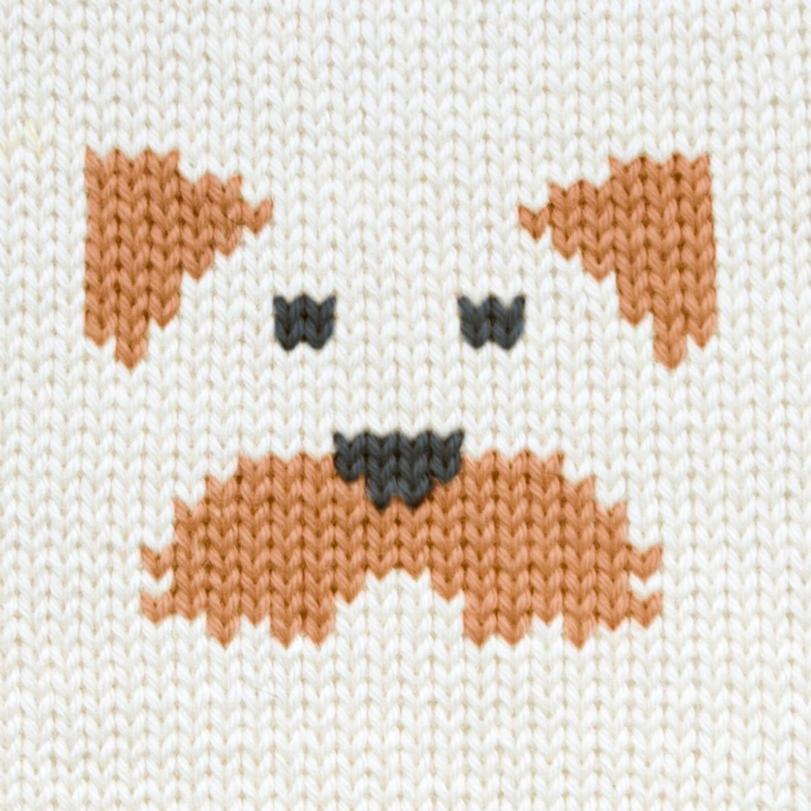 Wire Fox Terrier Face Knitting Chart - PDF Graph and Written ...