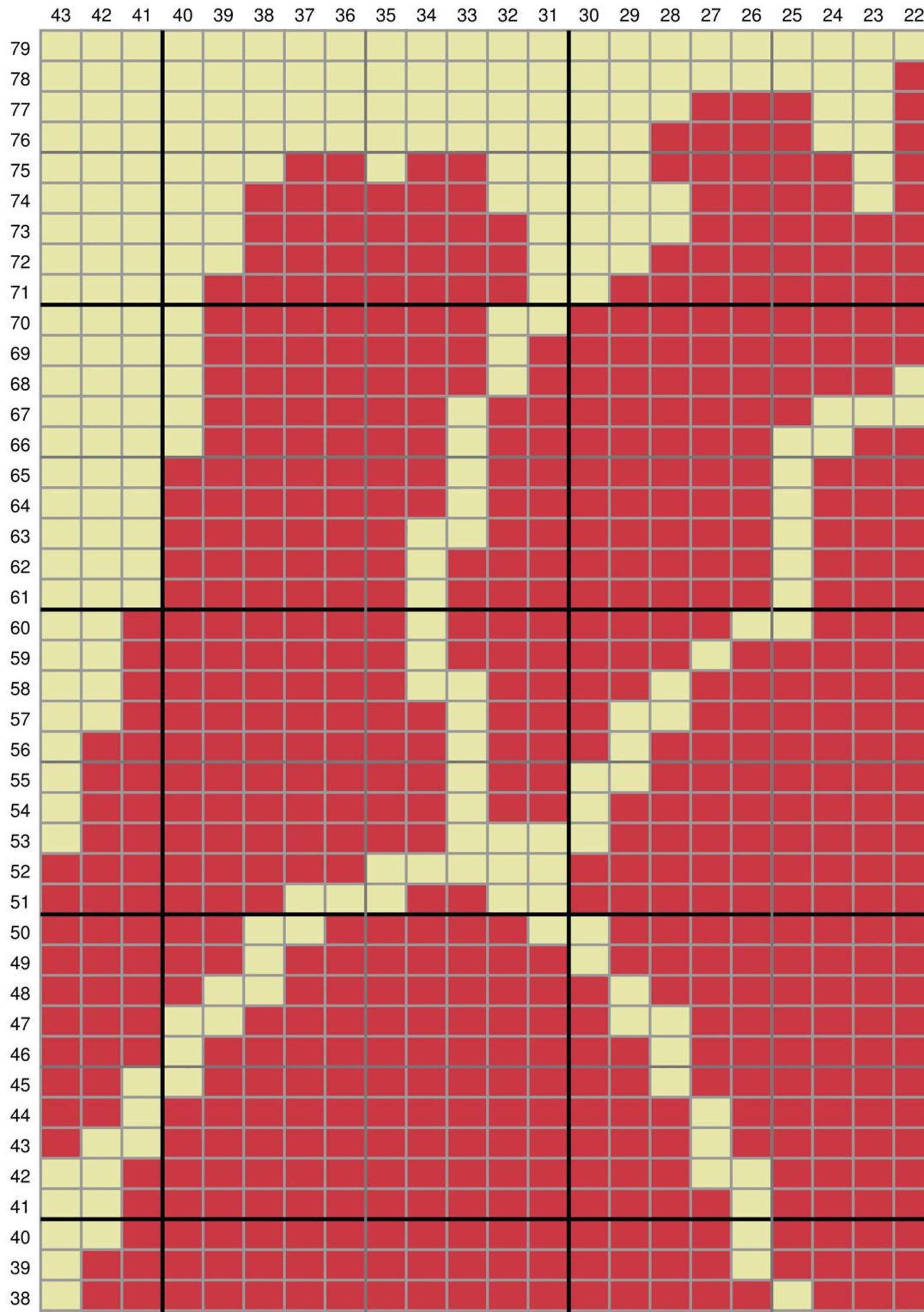 Anatomical Heart Knitting Chart – PDF Pattern for Machine & Hand ...