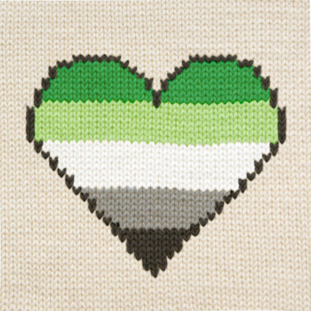 Striped Heart Chart for Knitting - PDF Knit Pattern - Digital Download ...