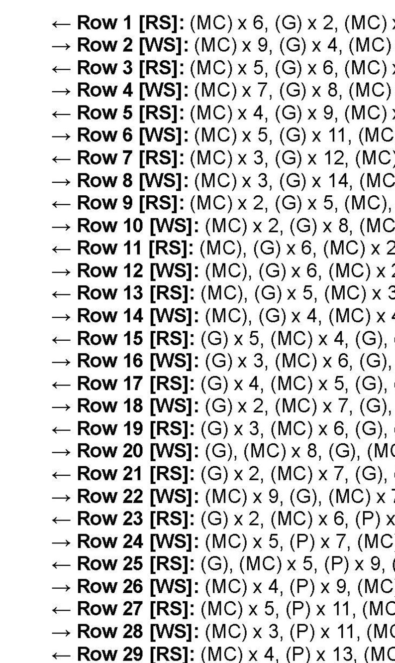 Tulip Knitting Chart, Easy Beginner, Intarsia PDF Instant Download ...