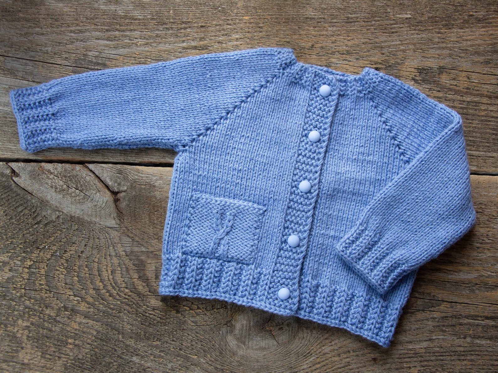 Blue Baby Sweater Baby Wool Cardigan Wool Baby Sweater Hand Knit ...