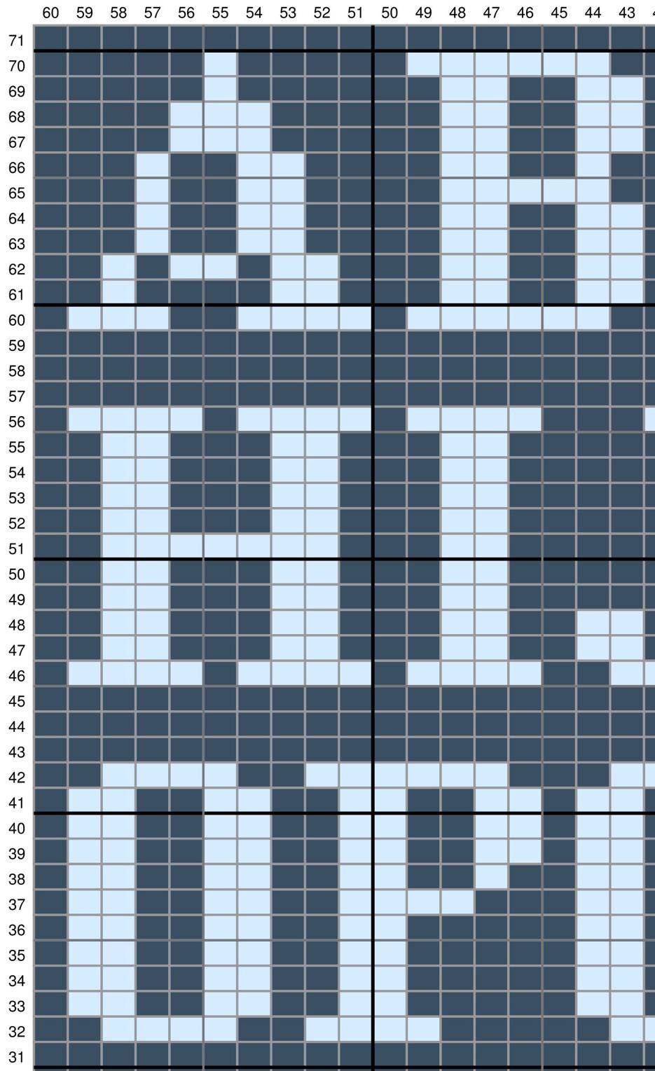 Alphabet Knitting Chart | Easy Beginner Intarsia PDF Instant Download ...