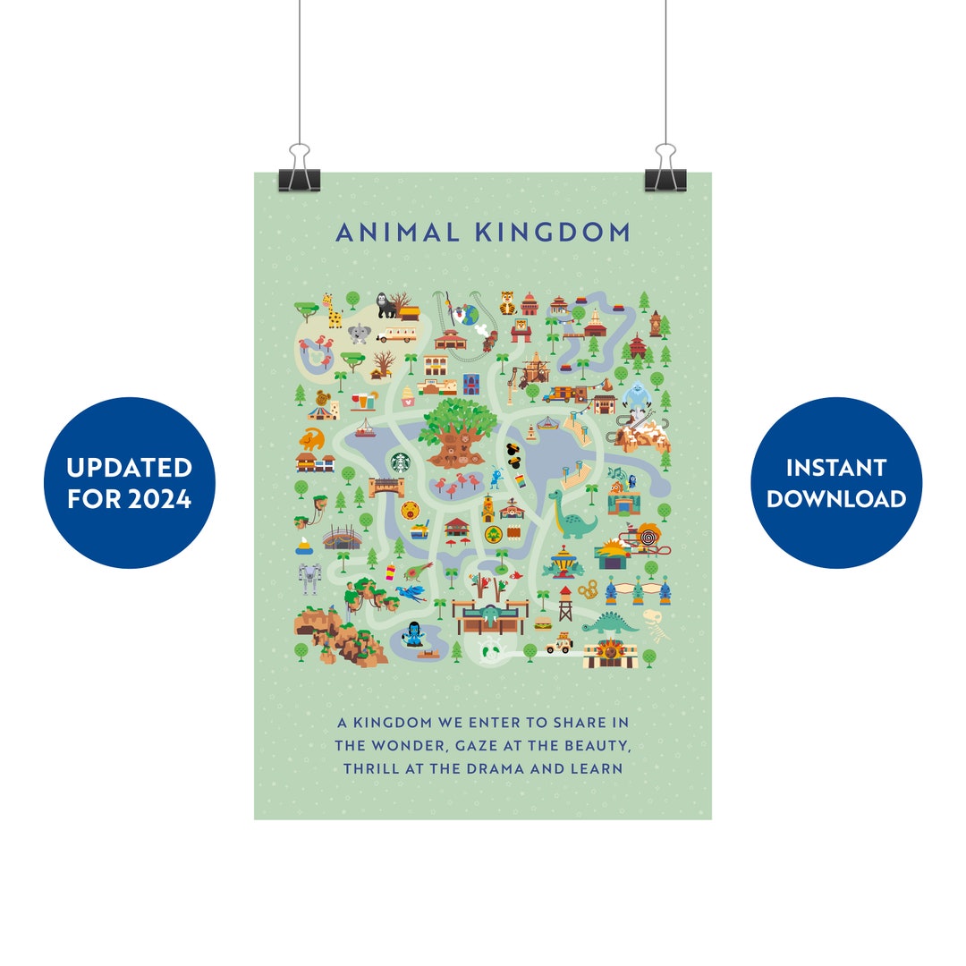 Animal Kingdom Digital Poster - Etsy