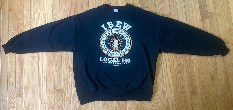 Vintage- Jerzees IBEW International Brotherhood of Electrical Workers ...