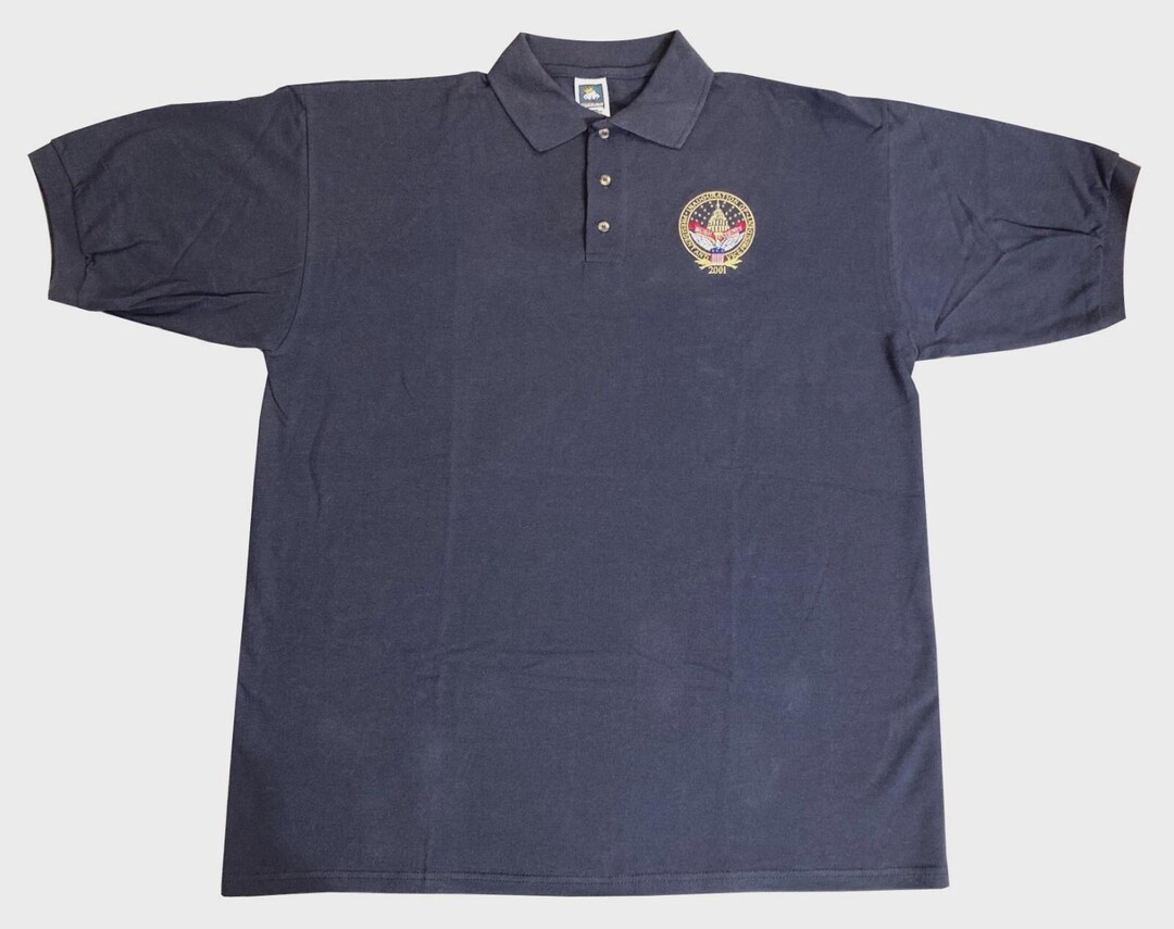 VINTAGE 2001 Inaguration President George Bush and VP Cheney Polo Shirt ...