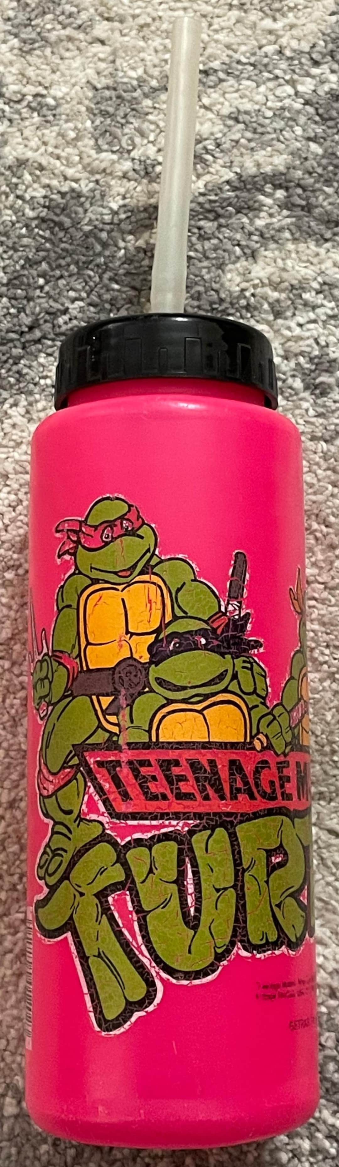 1988 Vintage Teenage Mutant Ninja Turtles Water Bottle (pink) - Etsy