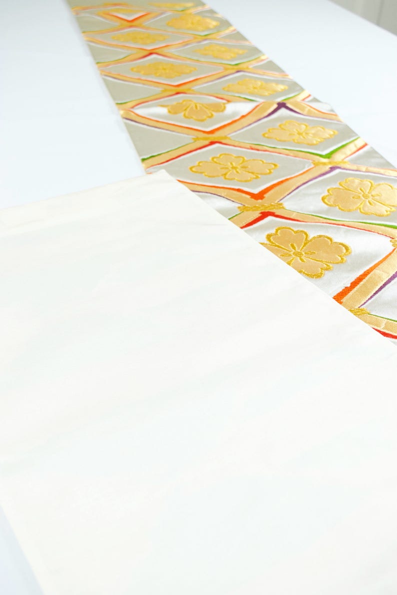 Vintage Silk Fukuro Obi - Women's Clothing/obi/obi Belt/japanese Decor ...