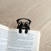 Pug Bookmark 3D Printed in Black Plastic - Etsy