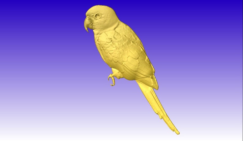 Parrot Vector Relief Model for Cnc Router Projects or Sign Carving ...