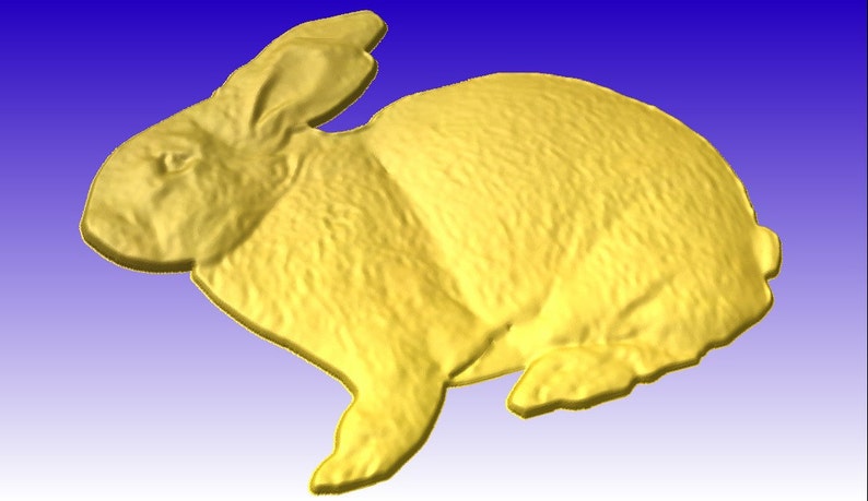 Rabbit 3D Vector Model for Cnc Router Projects or Sign Carving Patterns ...