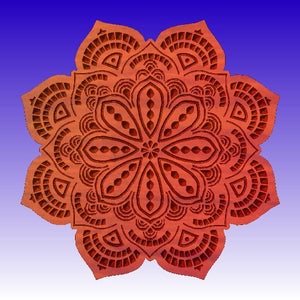 Vcarve Flower in Dxf Format for Cnc Routers Not a 3d Model - Etsy