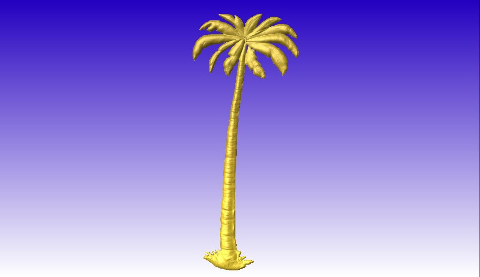 Palm Tree Vector Relief Model for Cnc Router Projects or Sign Patterns ...