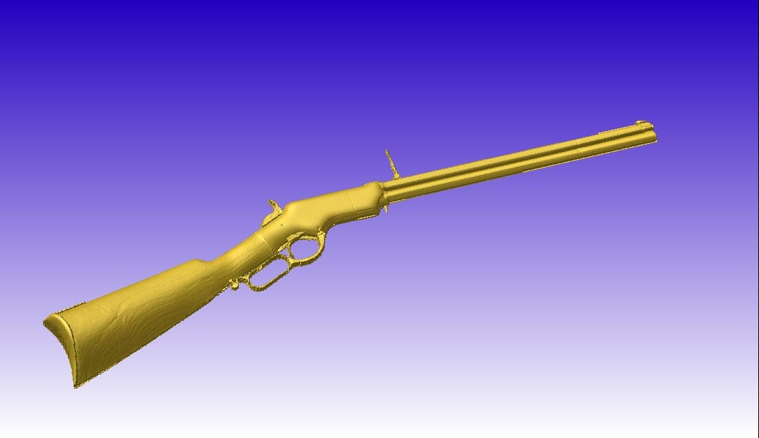 Old Henry Rifle Vector Relief Model for Cnc Routers or Sign Patterns in ...