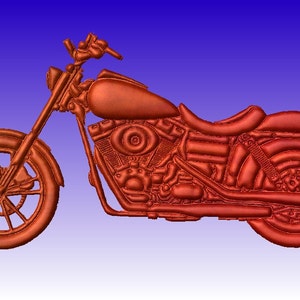 Motorcycle No. 2 Vector Art Model for Cnc Router Projects or Sign ...
