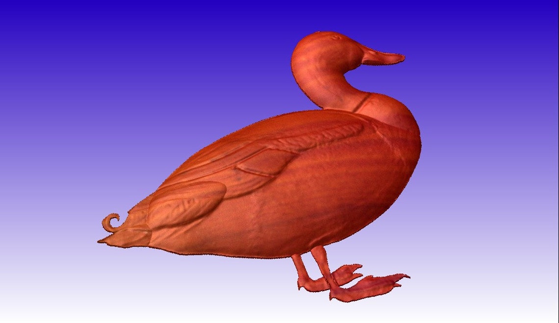 Mallard Duck Vecter Relief Art for Cnc Projects and Sign Patterns in ...