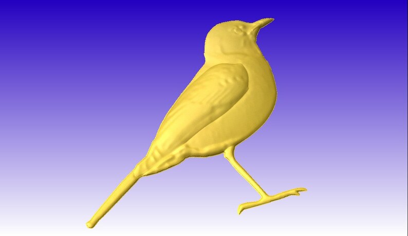 Robin Bird 3D Vector Model for Cnc Projects and Sign Carving Patterns ...