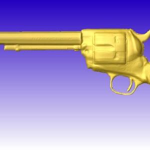 Old Colt 45 Vector Art Relief Model for Cnc Router Projects or Sign ...