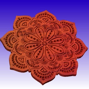 Vcarve Flower in Dxf Format for Cnc Routers Not a 3d Model - Etsy