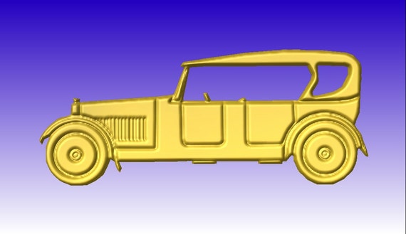 Old Car Vector Relief Model for cnc projects or sign carving | Etsy