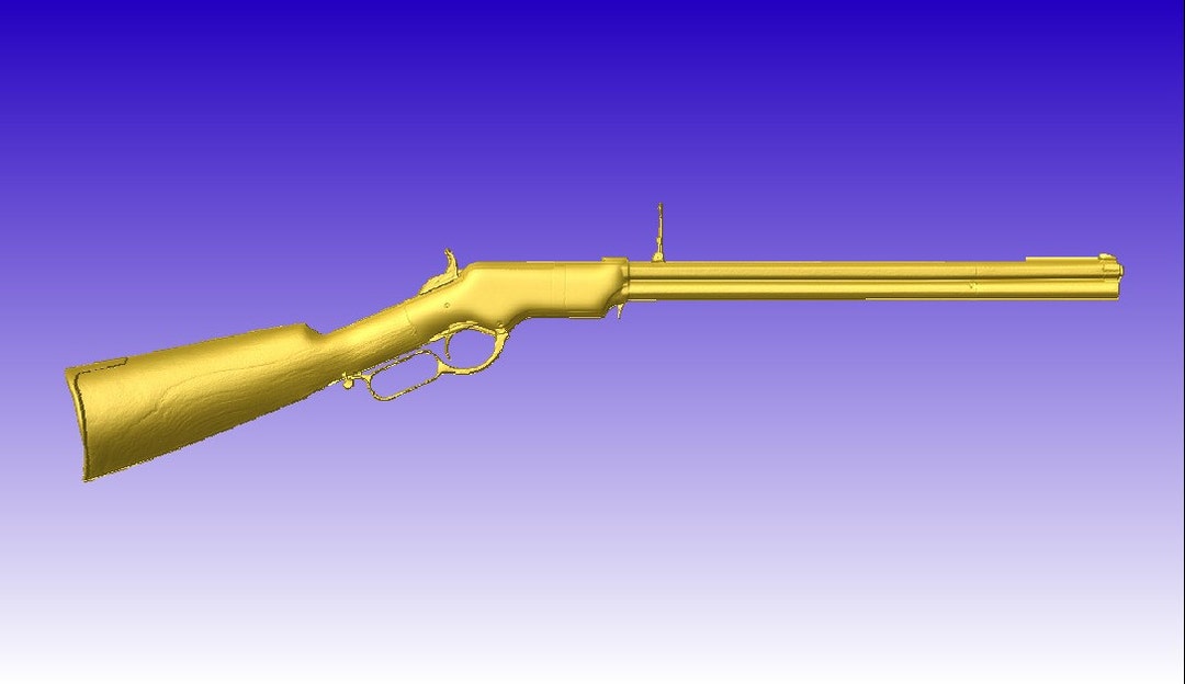 Old Henry Rifle Vector Relief Model for Cnc Routers or Sign Patterns in ...