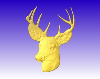 Deer Head Stl File - Etsy