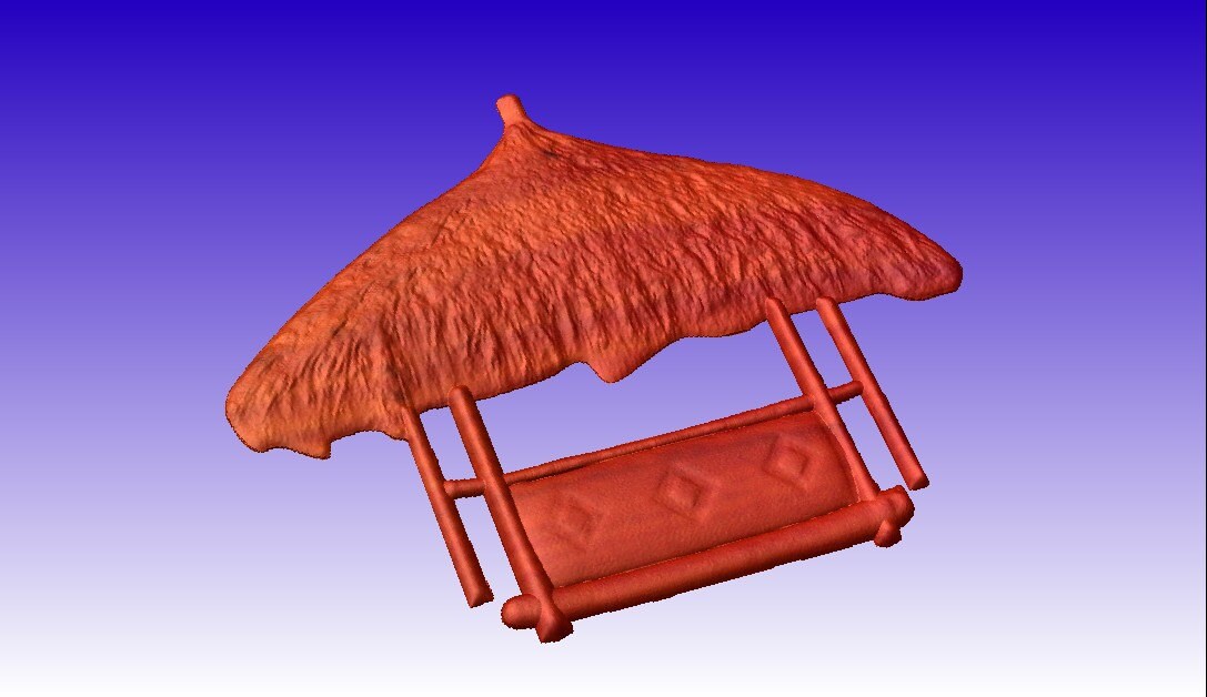 Tiki Hut Vector Art Relief Model for Cnc Router Projects or - Etsy