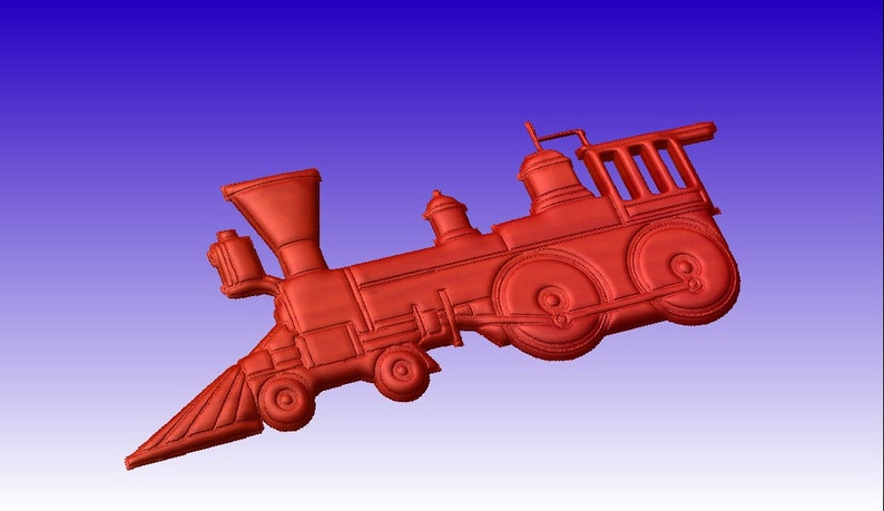 Toy Train Vector Relief Model for Cnc Router Projects and Sign Carving ...