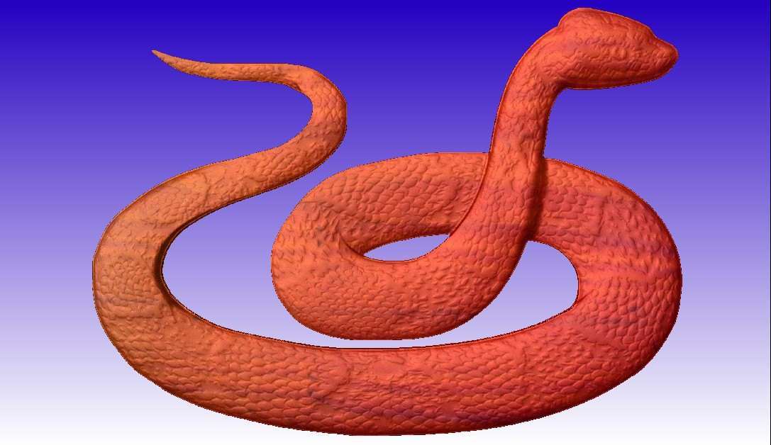 Snake 3d Vector Model for Cnc Projects and Sign Carving in Relief in ...