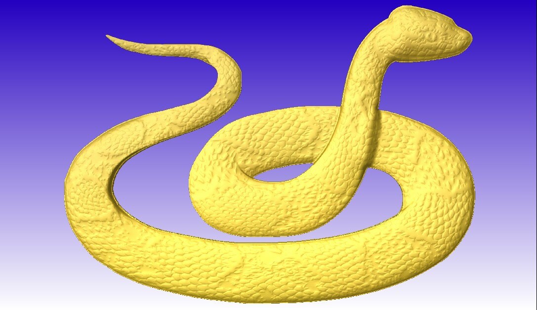 Snake 3d Vector Model for Cnc Projects and Sign Carving in Relief in ...
