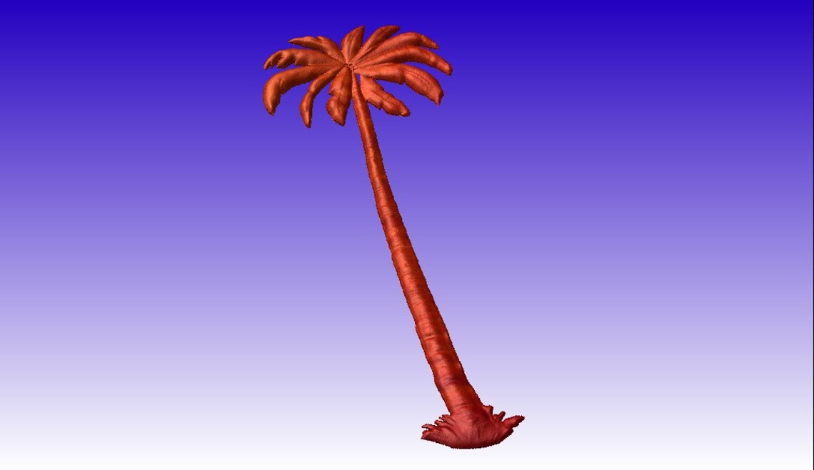 Palm Tree Vector Relief Model for Cnc Router Projects or Sign Patterns ...