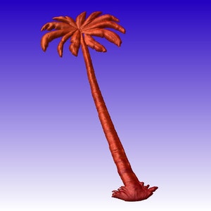 Palm Tree Vector Relief Model for Cnc Router Projects or Sign Patterns ...