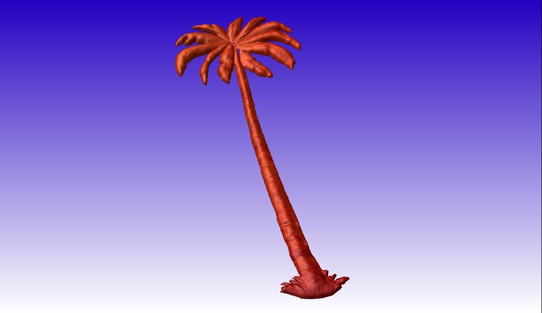 Palm Tree Vector Relief Model for Cnc Router Projects or Sign Patterns ...