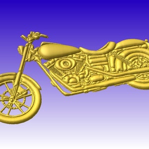 Motorcycle No. 2 Vector Art Model for Cnc Router Projects or Sign ...
