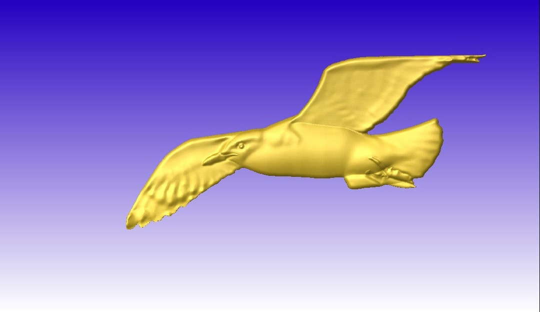Seagull 3D Vector Model for Cnc Projects or Sign Carving Patterns in ...