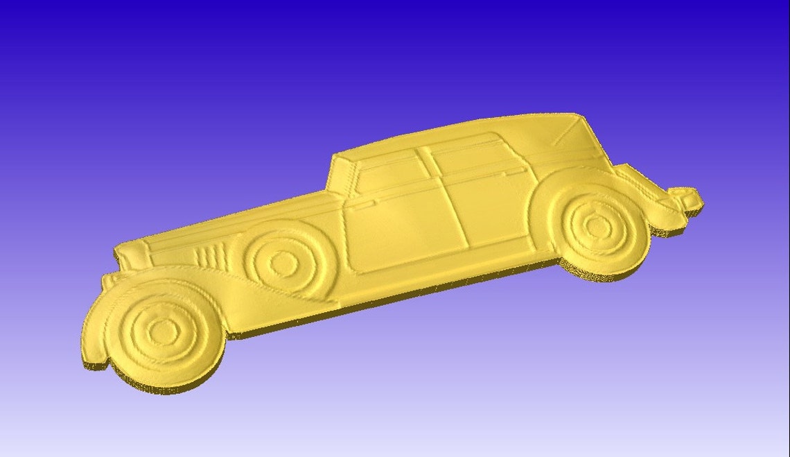 Old Car 3d Vector Art Model for Cnc Router Projects or Carving - Etsy