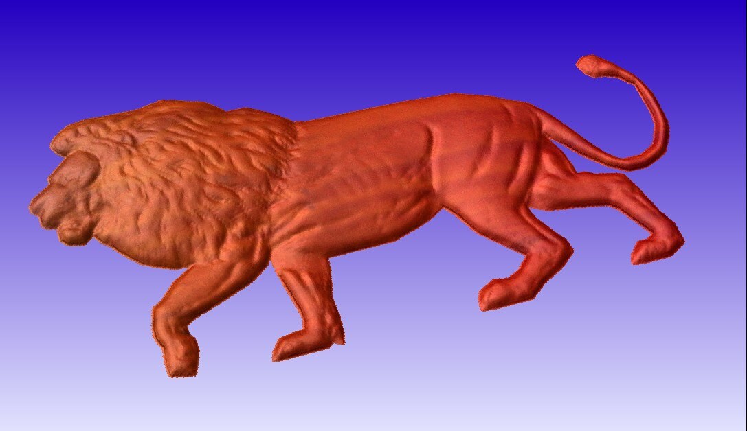 Lion 3d Vector Art Solid Model for Cnc Router Projects or Carving ...