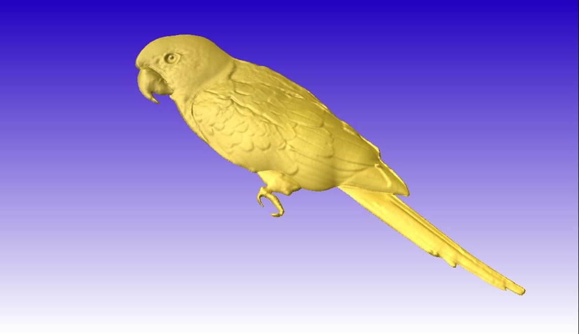 Parrot Vector Relief Model for Cnc Router Projects or Sign Carving ...