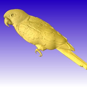 Parrot Vector Relief Model for Cnc Router Projects or Sign Carving ...