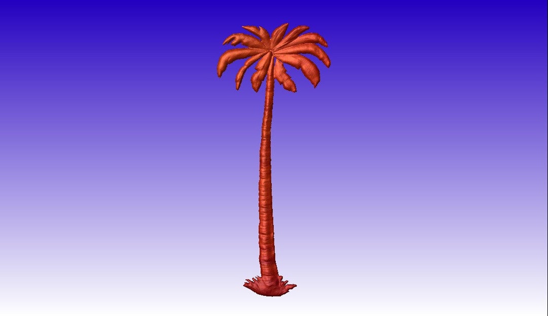 Palm Tree Vector Relief Model for Cnc Router Projects or Sign Patterns ...
